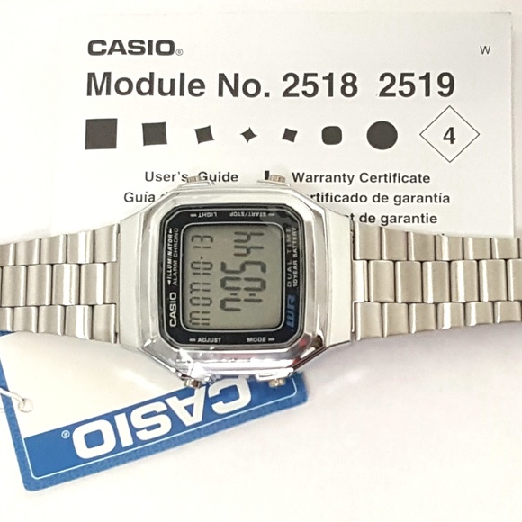 Casio | Accessories | Casio Digital Stainless Steel Watch Alarm N More ...